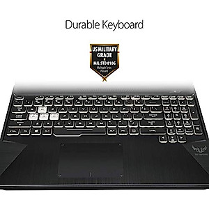 ASUS TUF 15.6" FHD Gaming Laptop Computer, AMD Ryzen 7 3750H Quad-Core (Beats i7-8565u), 8GB DDR4 RAM, 256GB PCIe SSD, NVIDIA GeForce GTX 1650 Max-Q 4GB, Windows 10