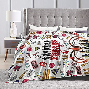 Friends Don't Lie Blanket Comfort Warmth Soft Plush Throw for Couch Christmas 50"x40"