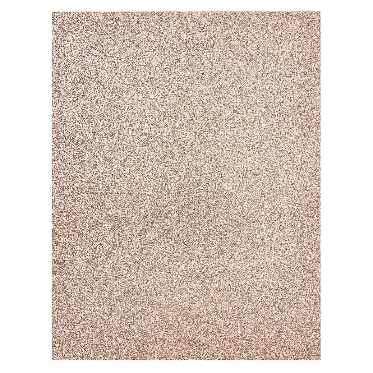 Bright Creations 24 Sheets Rose Gold Glitter Cardstock Paper 8.5 x 11 for Scrapbooking, DIY Projects, Arts and Crafts (280gsm)