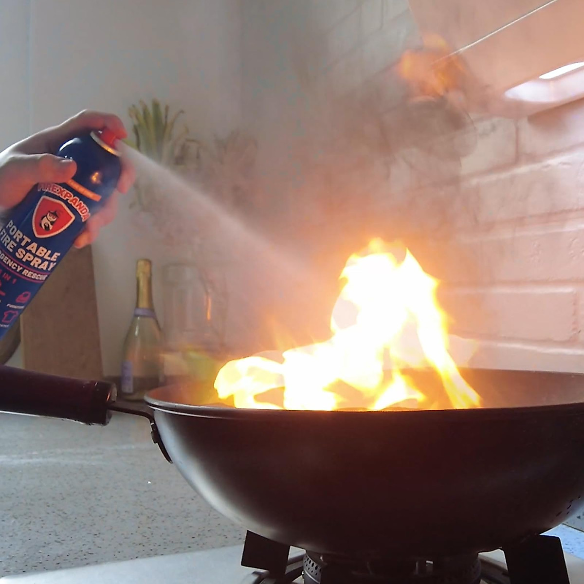 FIREXPANDA All-in-1 Safety Portable Fire Extinguishers for the House,Non-Toxic Water-Based Small Fire Extinguisher for Home, Car, Boat & Kitchen,For Electric, Textile & Grease Fires (4-Pack)