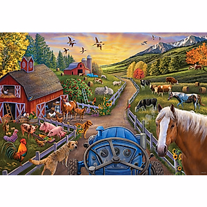 Ravensburger My First Farm 24 Piece Giant Floor Jigsaw Puzzle for Kids - 03076 - Every Piece is Unique, Pieces Fit Together Perfectly
