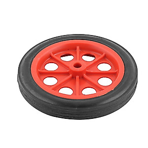 2 Pcs Replaceable Shopping Basket Cart 4.4" Wheels Red Black