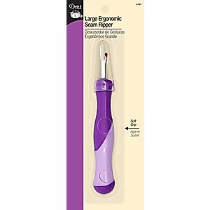 Dritz Large Ergonomic Soft Grip, 1 Count, Purple Seam Ripper