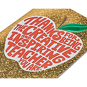 American Greetings Teacher Thank You Card (Creative and Inspiring)