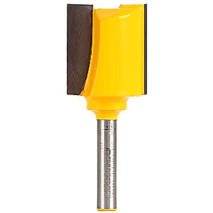 YONICO Straight Router Bits 1-Inch Diameter X 1-1/8-Inch Height 1/4-Inch Shank 14020q
