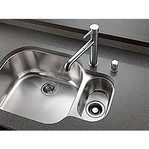 Delta Faucet 72010-AR Flange and Strainer Kitchen Sink, Arctic Stainless