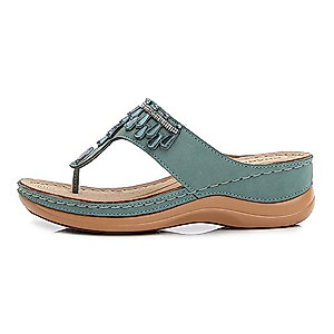 justHIGH Women's Sport Flip Flops Comfort Casual Thong Sandals Outdoor Platform Wedge Sandals Casual Shoes