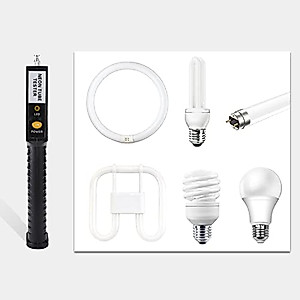 Neon Tube Tester,LED Tester,Battery Powered Portable Handheld Universal Neon Tube Lamp Fluorescent Light Bulb Tester,Lamp Diagnostic Detector,for Testing Various Lamp Light Tube(No Battery Included)