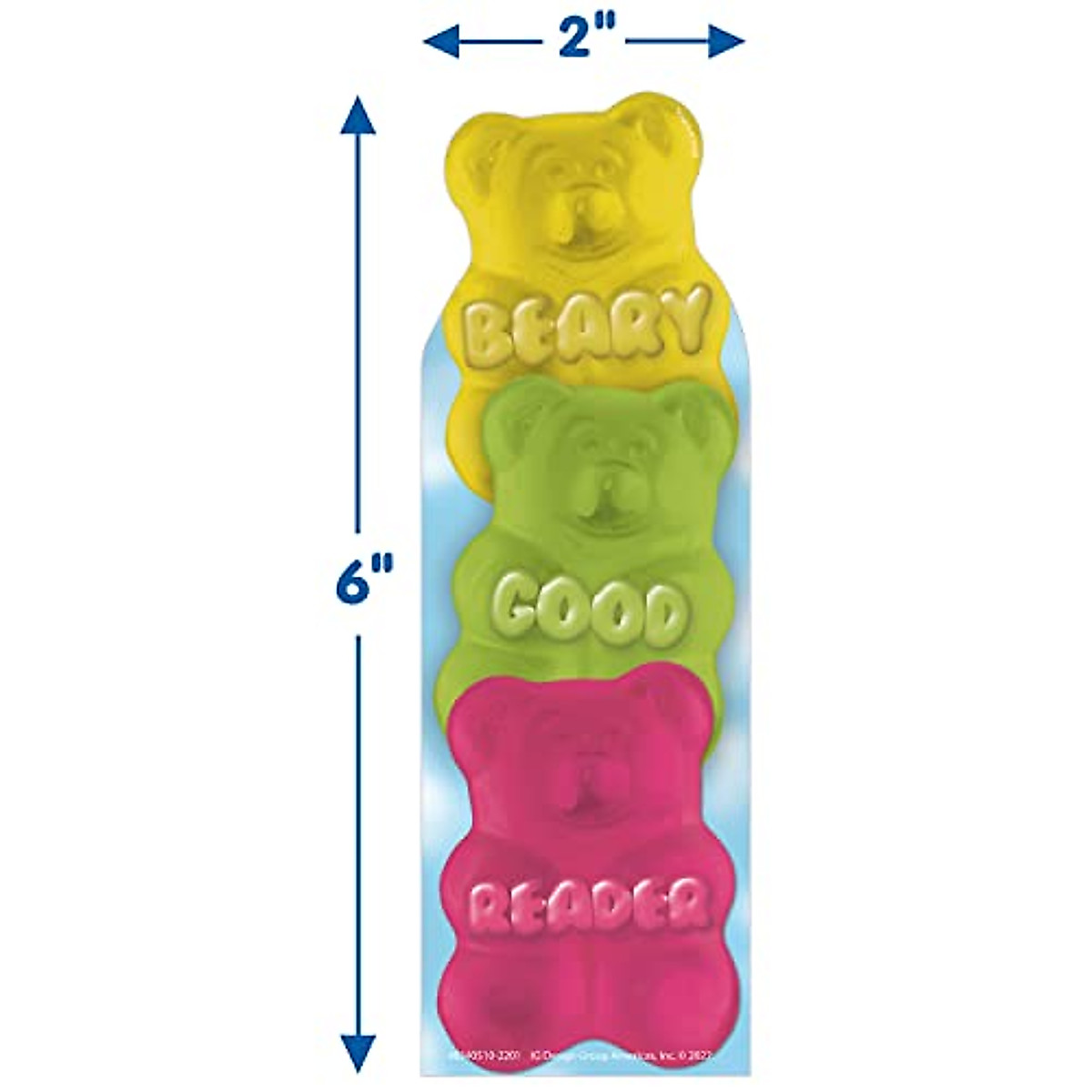Eureka Beary Good Reader Gummy Bear Scented Bookmarks, Pack of 24