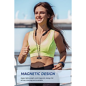 TONEMAC Bluetooth Headphones - N8 Wireless Earbuds with Magnetic Neckband | 40Hrs Playtime, IPX6 Sweatproof, Deep Bass Headset for Phone Calls, Music, and Sports