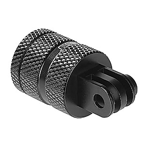 HSU Aluminum 1/4 inch 20 Camera Mount, 360 Degree Rotation Tripod Adapter Fits GoPro Hero, Sony, Xiaomi AKASO Camparki Action Cameras and Other Standard 1/4 Accessories