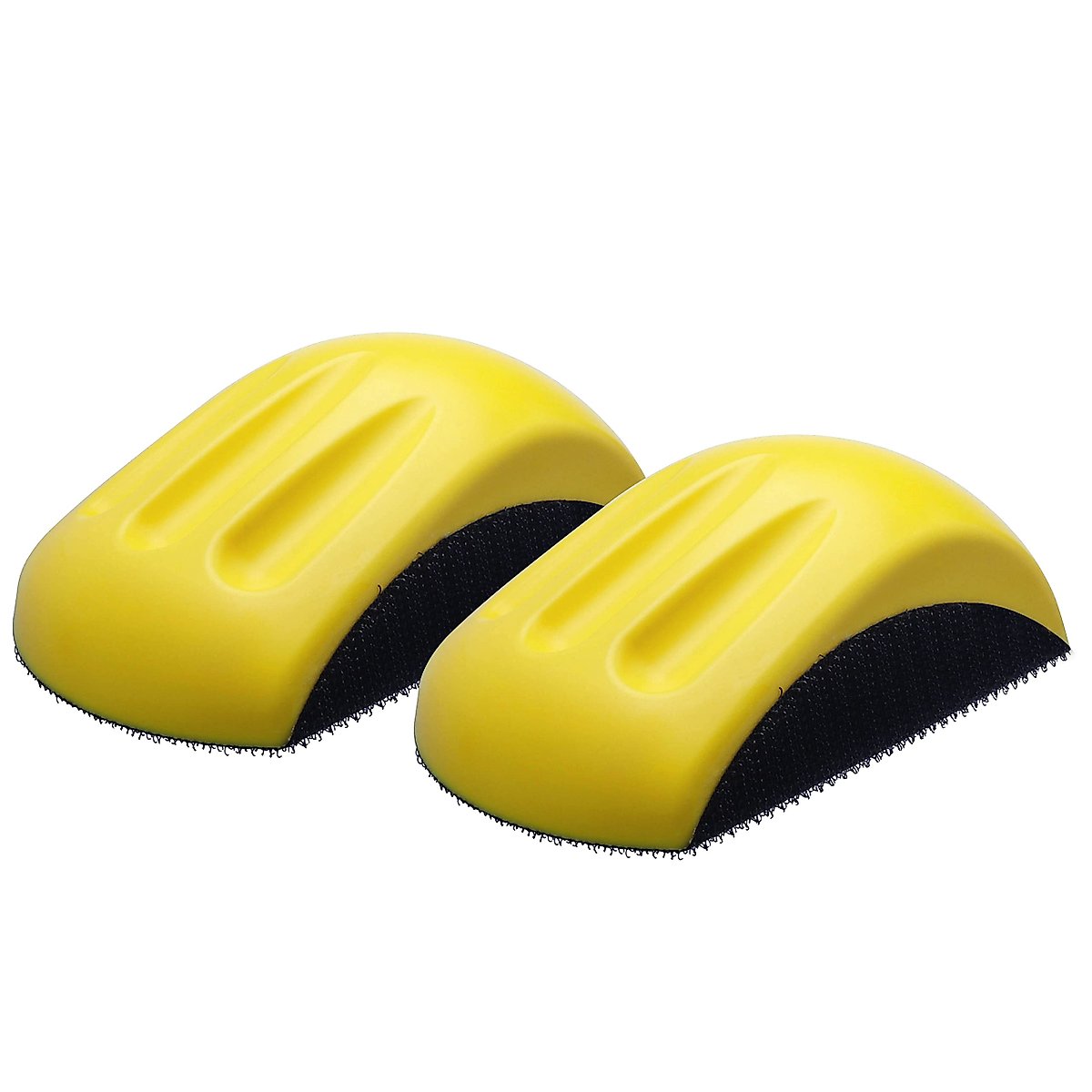 Yakamoz 2Pcs Hand Sanding Blocks, 5 Inch Hook Loop Sanding Block Foam Hand Sander Backing Pads for 5 Inch Hook and Loop Sanding Discs Sandpapers