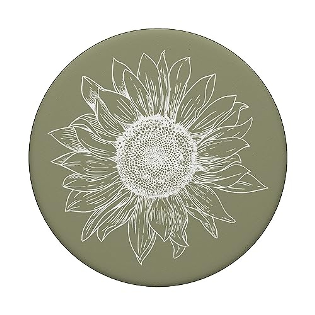 Abstract Pastel Boho Sunflower Minimalistic Line Art PopSockets Standard PopGrip