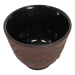 Ebros Gift Japanese Traditional Style Cast Iron Tea Bamboo Design In Red Burgundy Color Tea Cups Teacups Set Of 2 Drinkware Tetsubin Style Tea Service