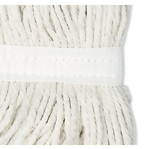 Soro Essentials- 32 oz. Rayon Mop Replacement Head- Commercial Cut-End Banded Rayon Mop Head Heavy Duty Industrial Wet Mop for Floor Cleaning Home Kitchen Bathroom