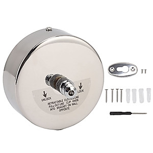 Tissting Retractable Clothesline 304 Stainless Steel Auto Retraction Clothes Line Dryer Double Pulley Laundry String for Bathroom, Laundry, Hotel(3.8m)