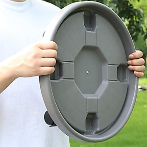 Bafnsiji Plant Caddy with Wheels, Heavy Duty Plant Caddy, Flower Pot Mover for Garden, Plant Pallet with Brake Castor Wheels, 45 KG Load-Bearing Capacity,A