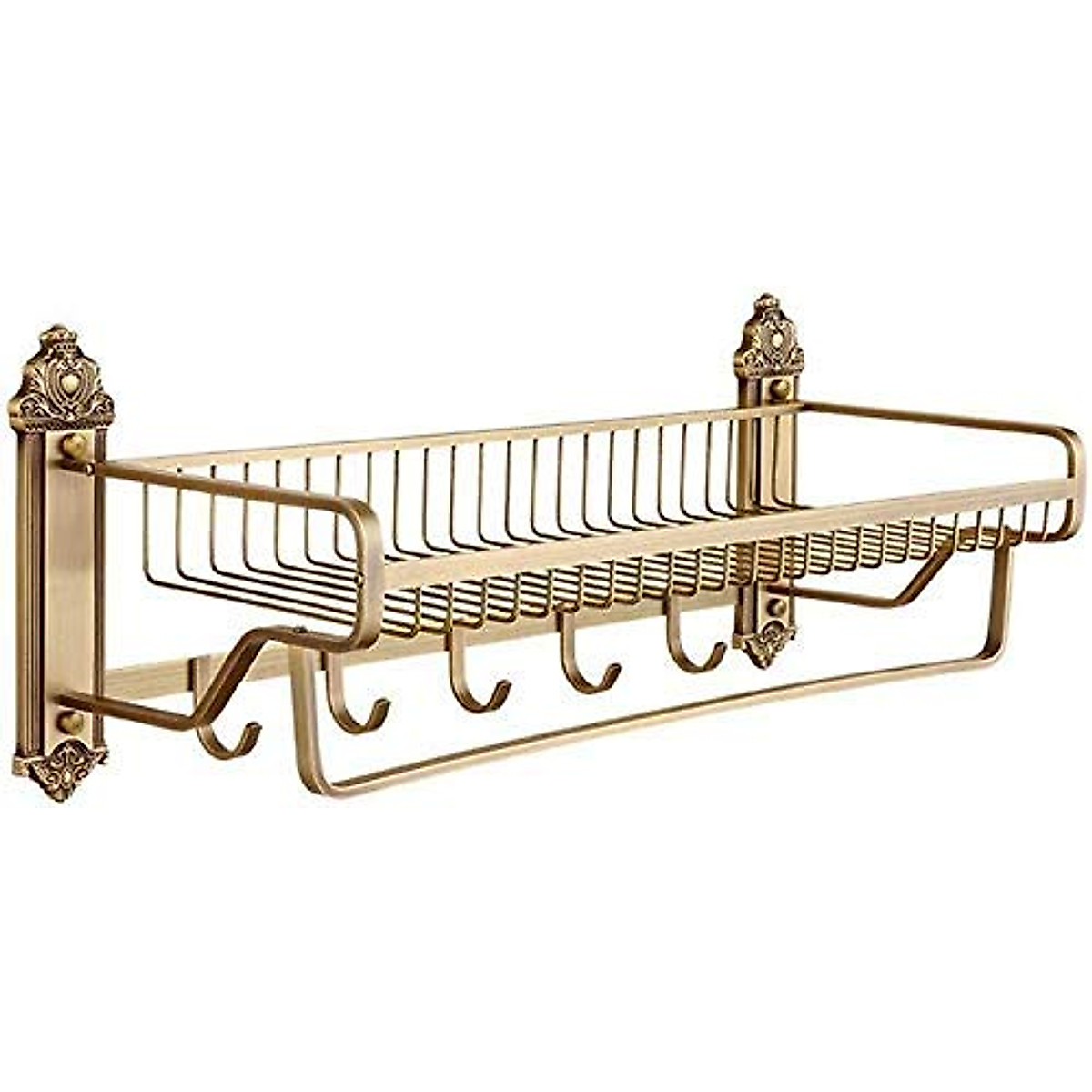 OMOONS Towel Rack Antique Towel Rack Brass Towel Rack Bathroom Towel Rack