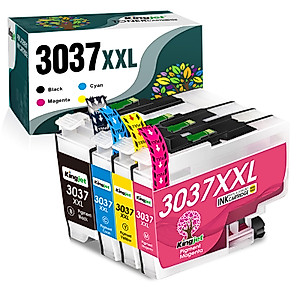 Kingjet Compatible Ink Cartridge Replacement for Brother LC 3037 XXL LC3039 (BK/C/M/Y) use for MFC-J5845DW MFC-J5945DW MFC-J6545DW MFC-J6945DW Inkjet Printers for Brother LC 3037XXL LC3037