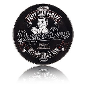 Heavy Hold Pomade By Dapper Dan, Superior Hold, Petrolatum Free, No Build Up, Liquorice & Vanilla Fragrance 100ml