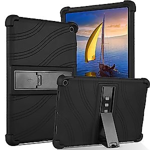 DUEDUE for Google Pixel Tablet Case 2023, Pixel Tablet 2023 Cover, Soft Silicone Adjustable Stand Cover Shockproof Gel Kickstand Tablet Cases for Pixel Tablet 11 Inch, Black
