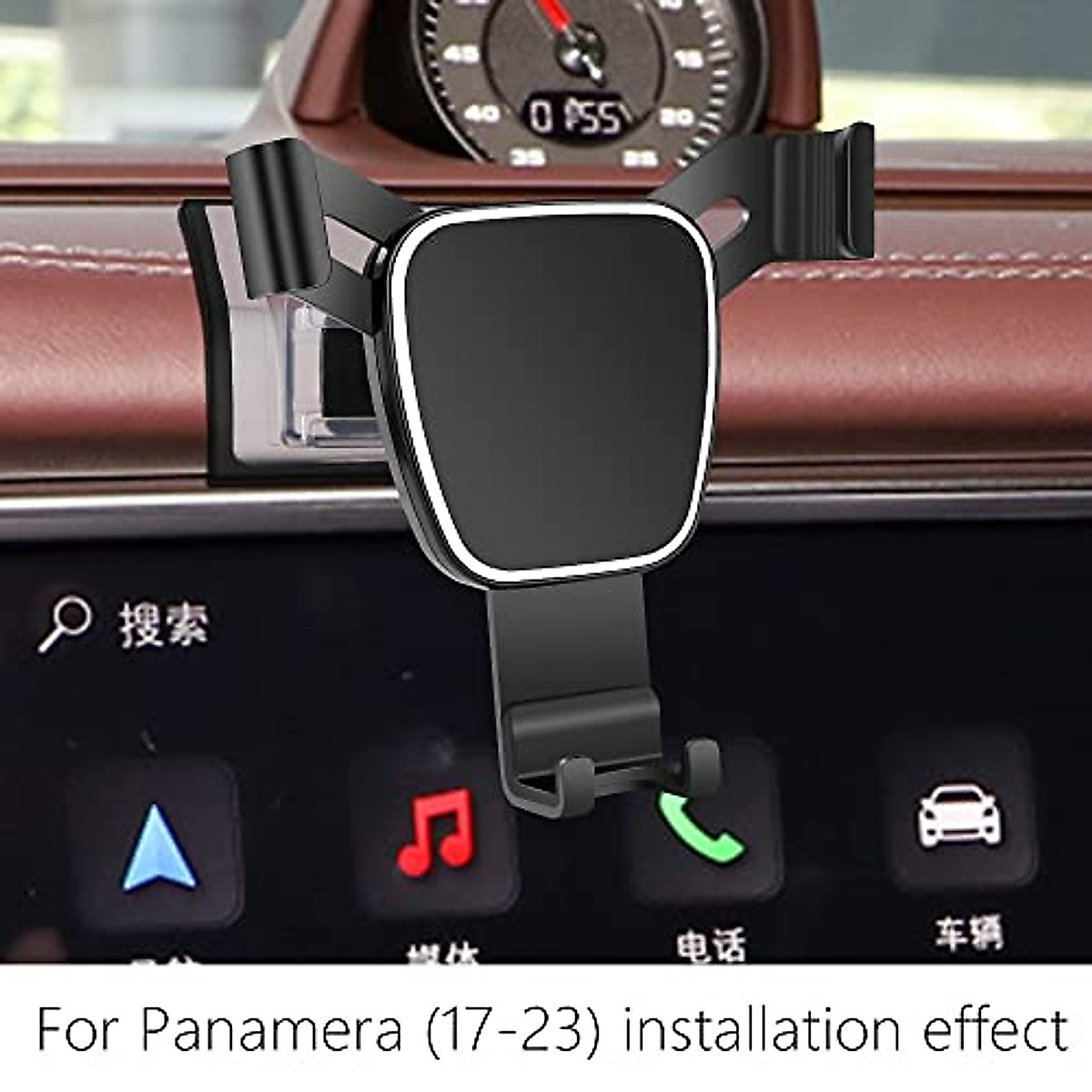 LUNQIN Car Phone Holder for Porsche Panamera 2017-2023 Auto Accessories Navigation Bracket Interior Decoration Mobile Cell Phone Mount