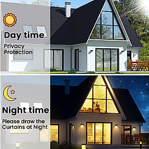 One Way Window Privacy Film, Home Windows Tint Reflective Windows Film See Out Not in Sun Blocking Anti UV Mirror Windows Clings Daytime Privacy Door Window Covering with 3 Tools, 17.5 * 78.7 Inch
