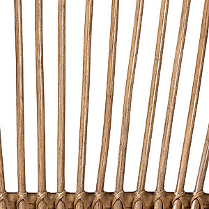 Baxton Studio Varali Chair, Set of 2, Natural Brown