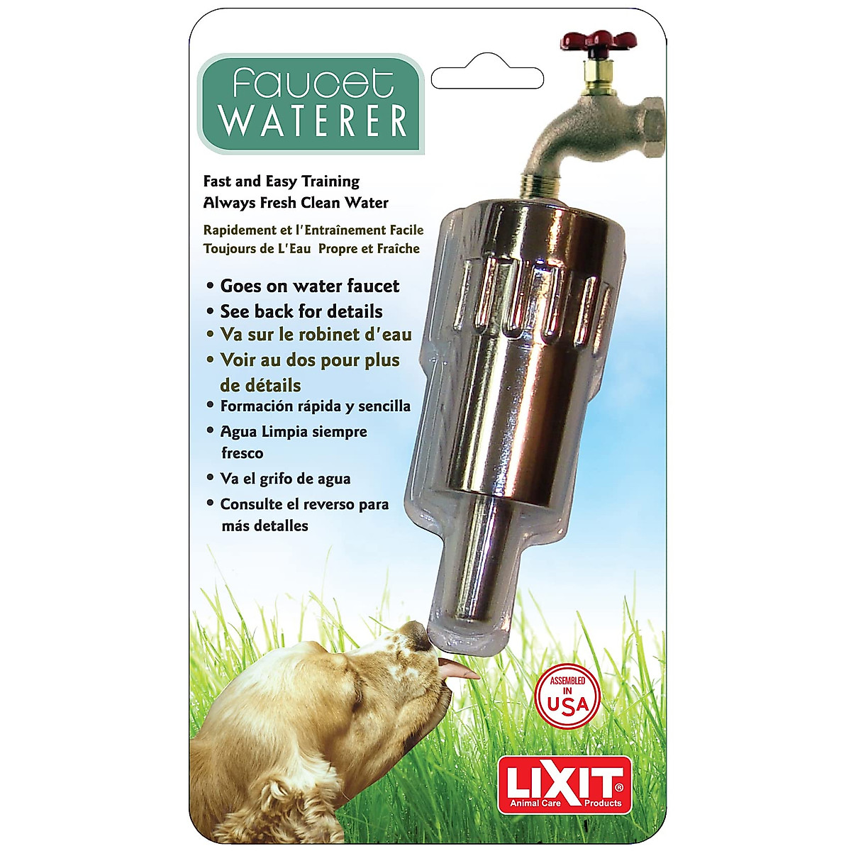 Lixit L100 Water Faucet Automatic Fountain for Dogs and Other Pets. (Pack of 1)