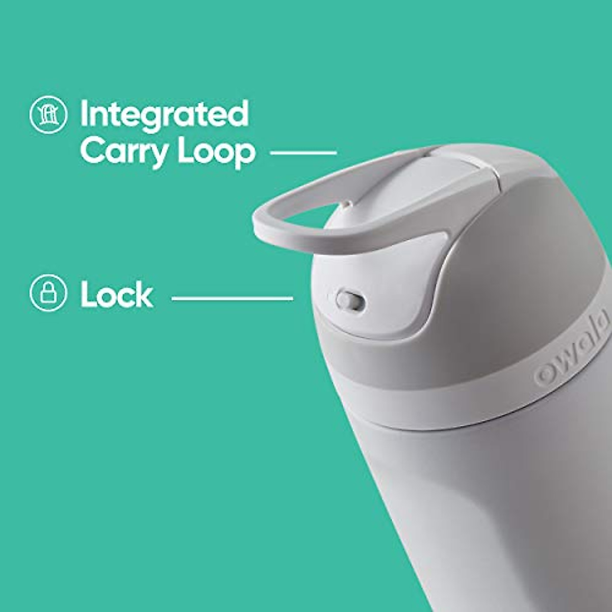 Owala Flip Insulated Stainless Steel Water Bottle with Straw for Sports and Travel, BPA-Free, 24-Ounce & FreeSip Insulated Stainless Steel Water Bottle with Straw for Sports