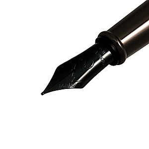 Monteverde Impressa, Fountain Pen, Gun Metal w/Red Trim, Medium Nib