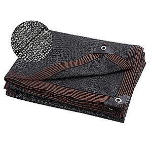 Militwo 70% or 50% Black Shade Cloth, Resistant Sun Shade Net Mesh Tarp,Shade Garden Reinforced Grommets Shade Trap with, for Plant Cover, Greenhouse, Patio, Tomatoes, Chicken Coop, Barn Kennel