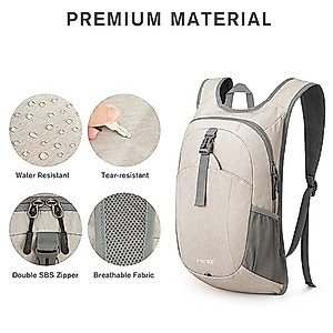 G4Free 12L Hiking Backpack, Lightweight Small Hiking Daypack for Outdoor Travel Mini Foldable Shoulder Bag