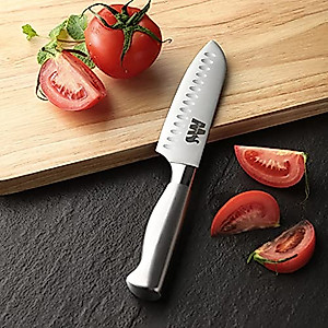 McHome MHK21 Knife Sets,15 Pieces German Stainless Steel Kitchen Knives Block Set with Built-in Sharpener