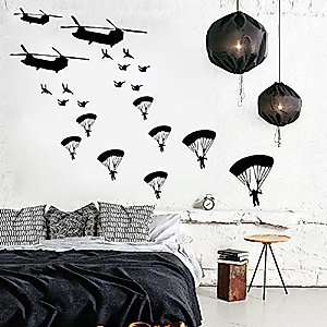  Cool Army Troops Wall Sticker Solider Stickers Vinyl Home Boys Kids Bedroom Soldiers Wall Art Decal for Living Room Home Decor
