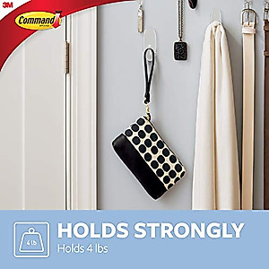Command 17093CLR 3M-167030-6pk, 6 Hooks, Clear-Indoor