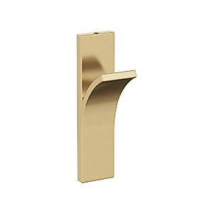 Amerock HBX37014CZ | Apex Single Prong Decorative Wall Hook | Champagne Bronze Hook for Coats, Hats, Backpacks, Bags | Hooks for Bathroom, Bedroom, Closet, Entryway, Laundry Room, Office