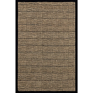 nuLOOM Armani Geometric Seagrass Area Rug, 9x12, Black