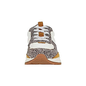 Madewell Kickoff Trainer Sneakers in Leather and Spot Mix Calf Hair Olive Grove Multi Spot Dot 10.5 M