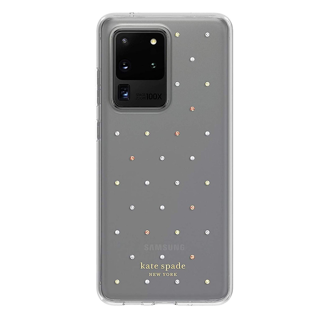 kate spade new york Samsung Galaxy S20 Ultra Protective Hardshell Case - Pin Dot Gems & Pearls (KSSA-061-PDGPC)