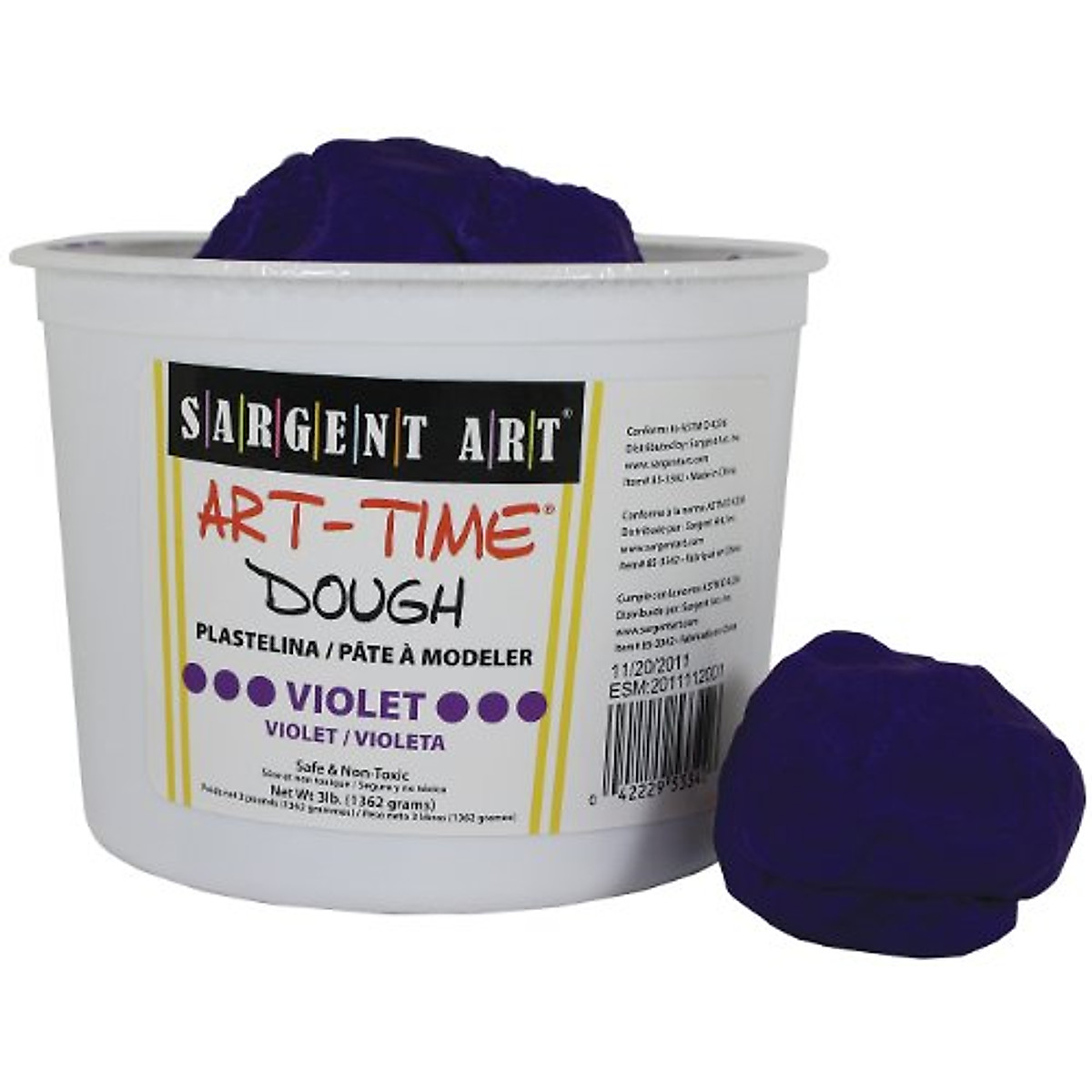Sargent Art 85-3342 3-Pound Art-Time Dough, Violet