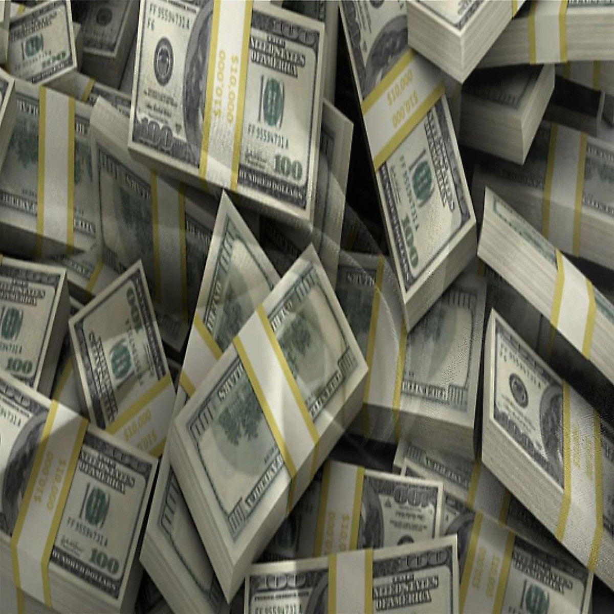 Dollar Currency Bed 3-Piece Theme Decoration, Fun Art Quilt Cover, Banknote Theme Decoration Bed Duvet Cover, Bedroom Room Personality Decoration 3-Piece Set Single（135x200cm）