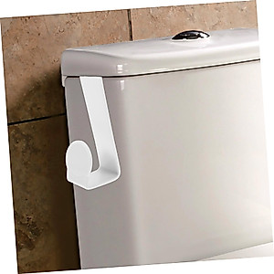 UKCOCO 2pcs multifunctional z hook kids potty hook door hook hangers over The door Hook washbasin hangers cabinet handle Household Organize Hook towel white plastic child hat hook