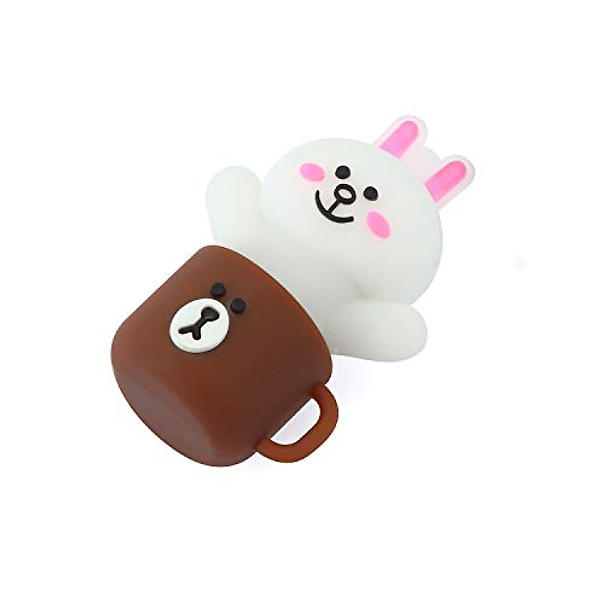 Novelty Smiling Rabbit Bear Cup Shape Design 16GB USB 2.0 Flash Drive Cute Memory Stick Stitch Thumb Drive Data Storage Pendrive Cartoon Jump Drive Gift