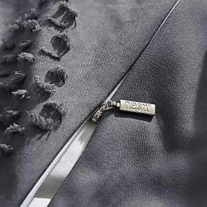 Nestl Boho Bedding Queen - Grey Duvet Cover Queen Size, Textured Queen Duvet Cover Set, 3 Piece Tufted Boho Duvet Cover with Zipper Closure, 1 Queen Size Duvet Cover 90x90 Inches and 2 Pillow Shams