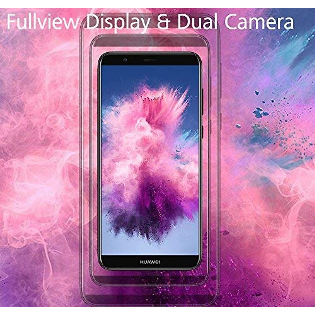 Huawei P Smart (32GB) 5.6" Fullview Display & Dual Camera's, 4G LTE Dual-SIM Factory Unlocked w/ Fingerprint Scanner FIG-L23 International Model, No Warranty (Black)