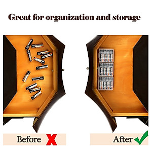 Whizzotech AA/AAA Cell Battery Storage Case/Holder with Charge Reminder Markings Clear Color (6 Pack)