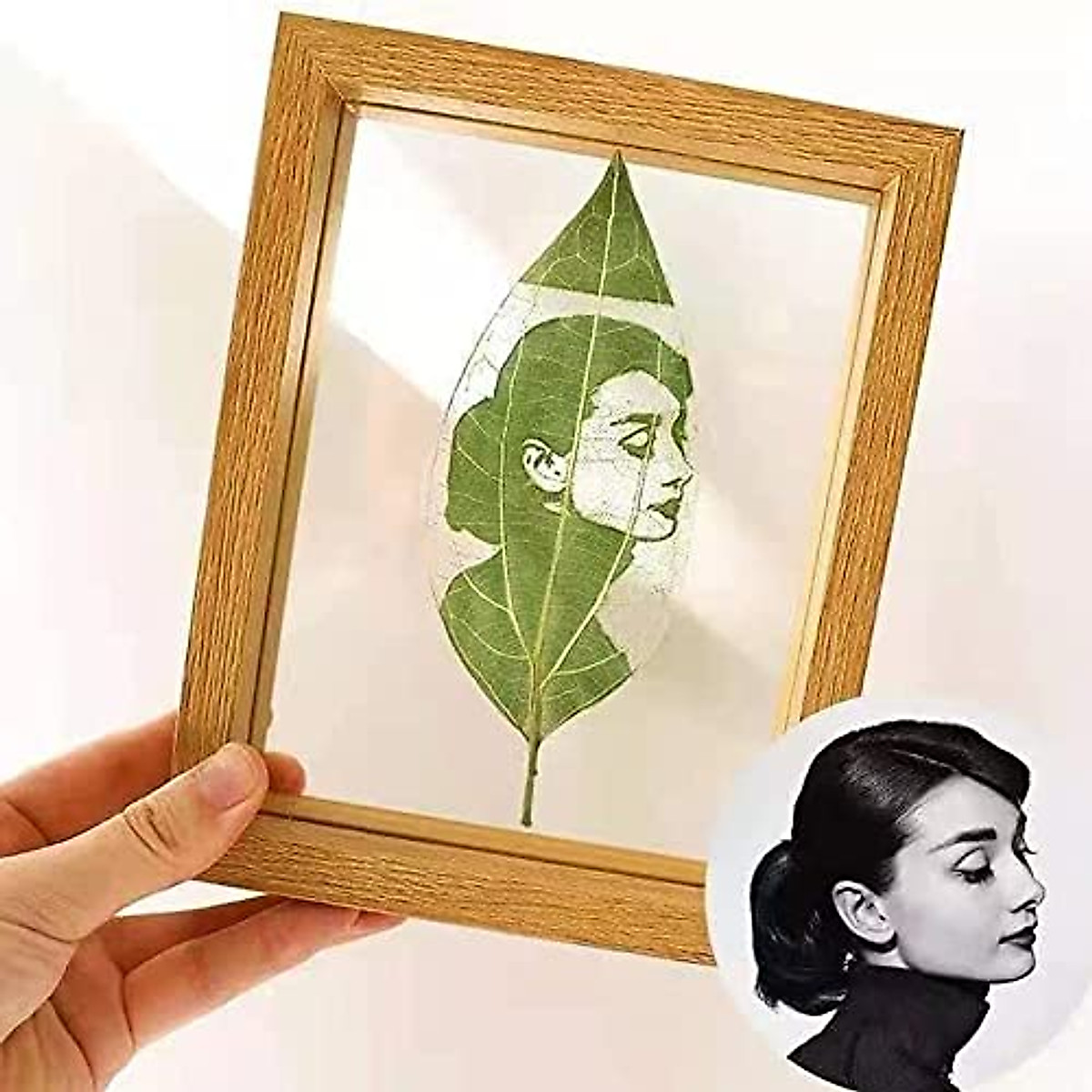 Customized Leaves Photo Gifts, Birthday Gifts for Women, Gifts for Newlyweds, Valentines Day Gifts for Him, Memorial Gifts for Loss of Father, Dog Memorial Picture Frame