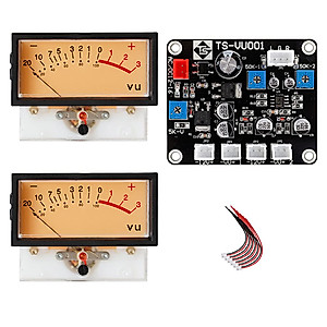 BALAX VU Meter Panel Kit Backlit Decibel/Level Tester with VU Driver Board Backlight