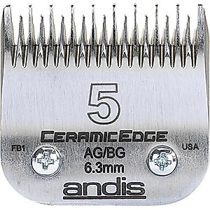 Andis Stainless Steel Pro Quality Grooming Ceramic Edge Clipper Blades Choose Size !(# 7FC Finish Blade = 3.2mm)